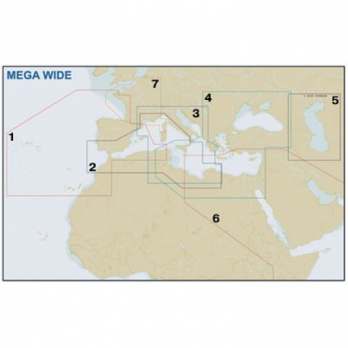 Карты C-Map EW-M005 .Центральная часть Средиземноморья